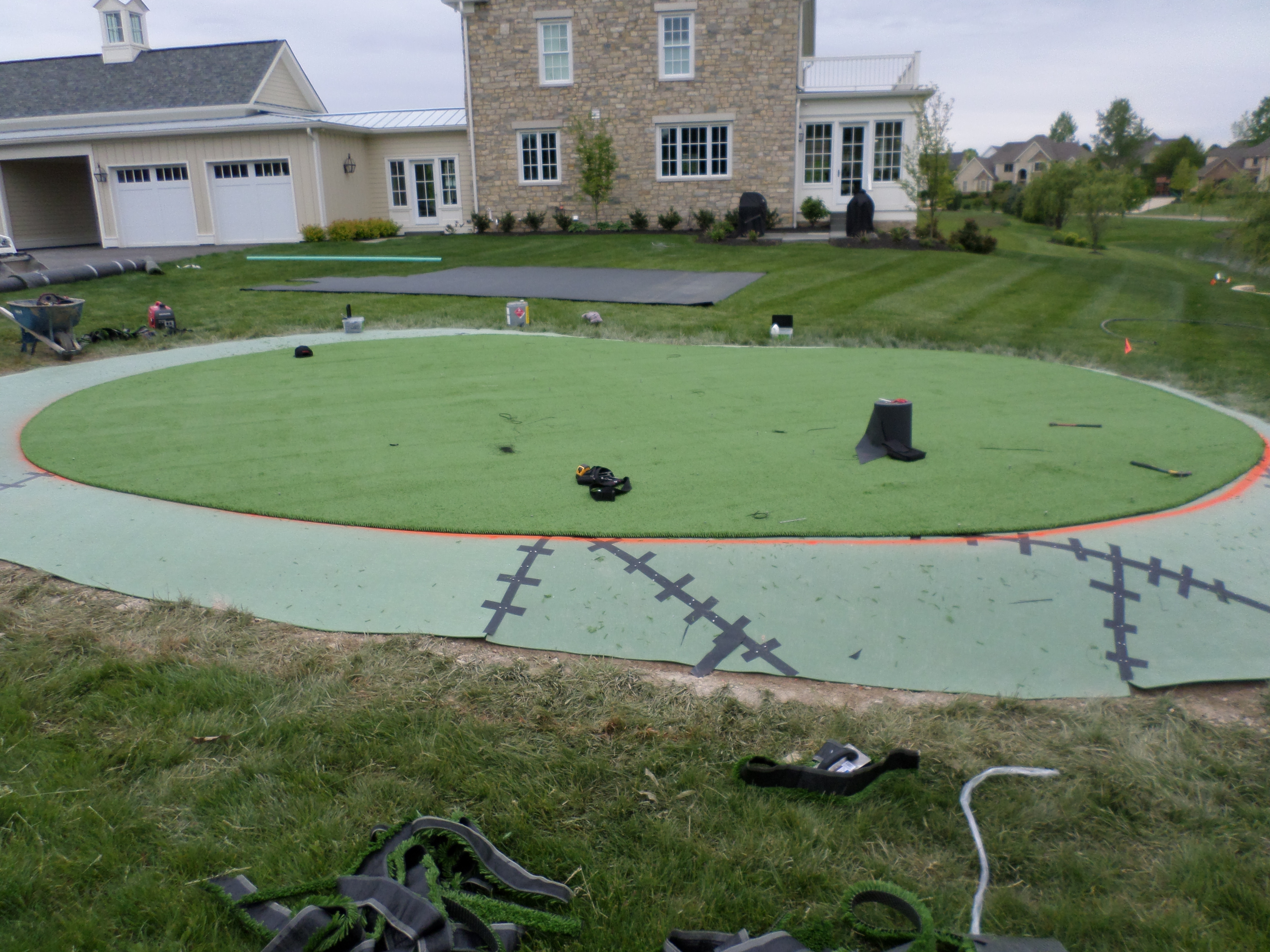 Golf Greens Installation Process Gallery
